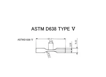 ASTM D638 Tensile test Type V model by Morf - MakerWorld
