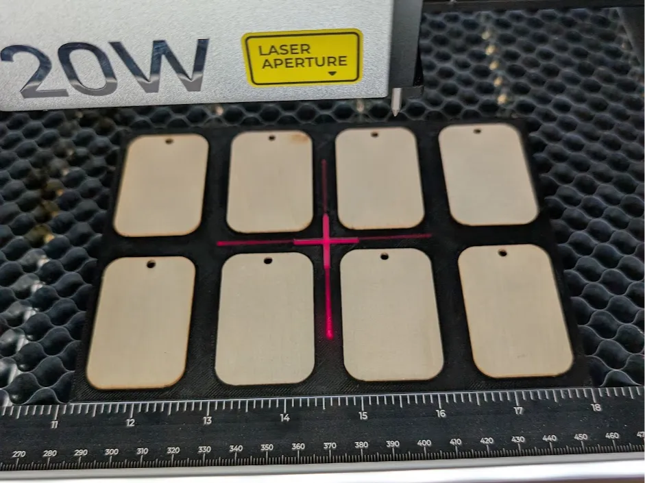 Template for Laser Engraving Rectangular Plates - Free 3D Print Model ...