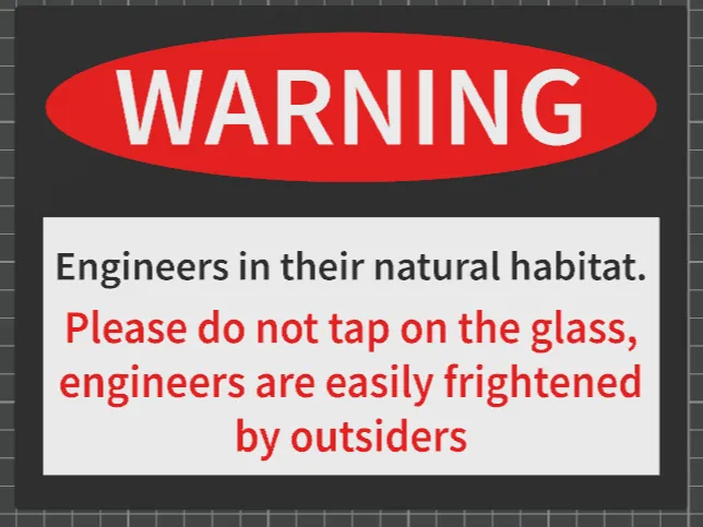 Warning - Free 3D Print Model - MakerWorld