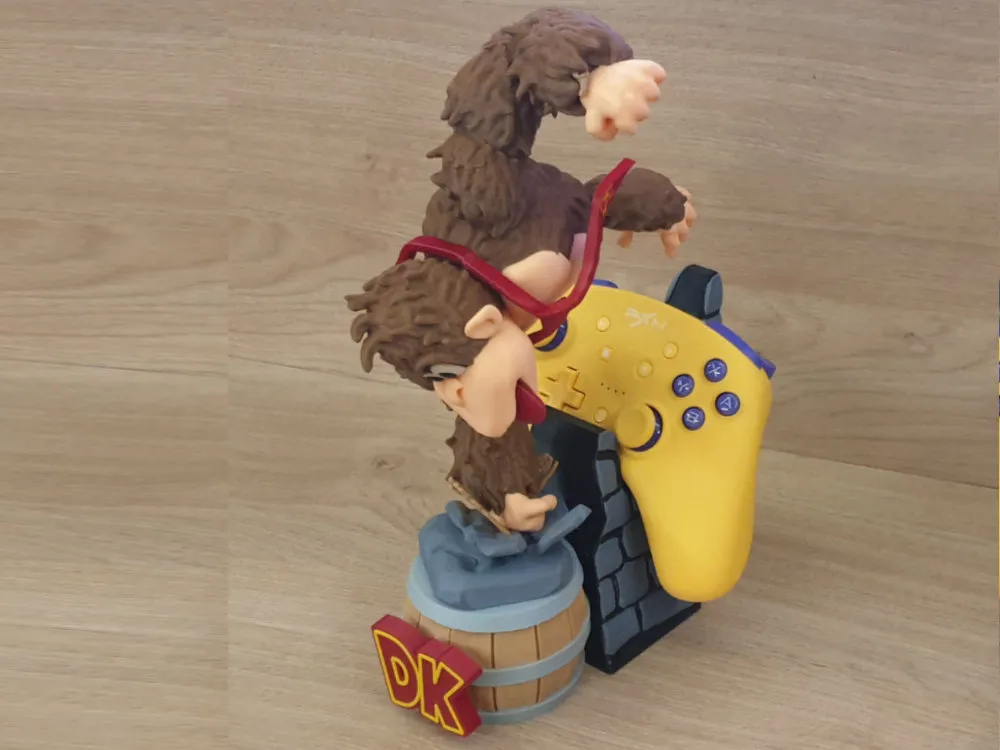 Donkey kong like with stand for gamepad - Free 3D Print Model - MakerWorld