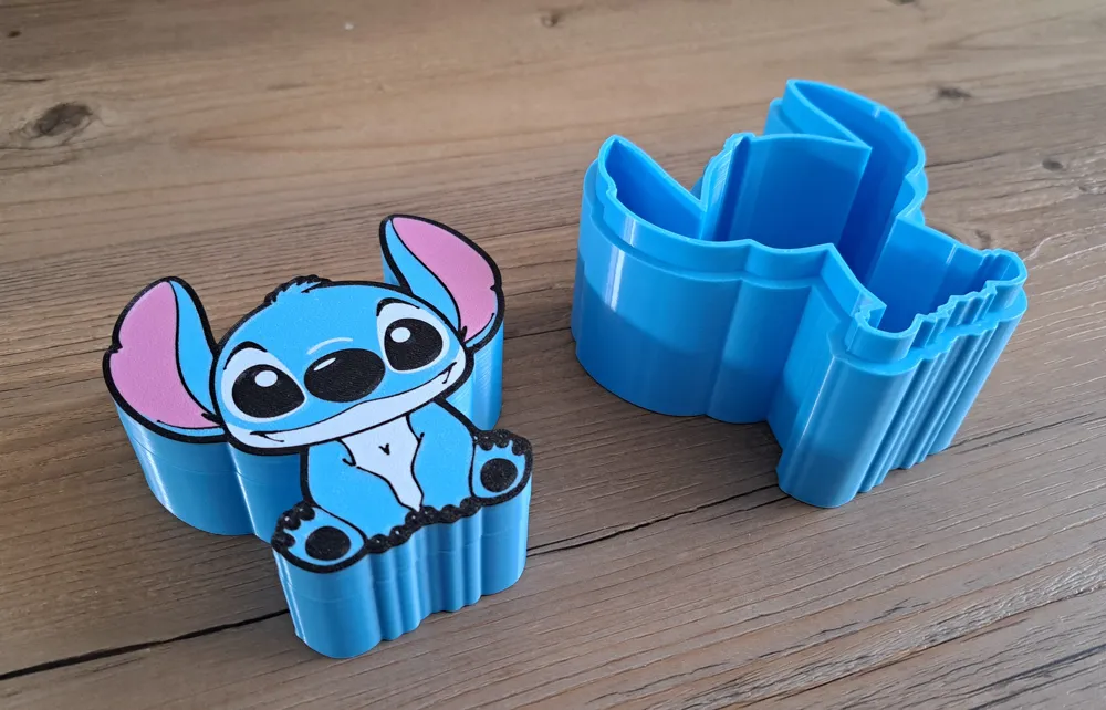 Cute Stitch container box by creachick3d MakerWorld: Download Free 3D ...