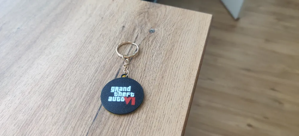 GTA 6 / Rockstar keychain - Free 3D Print Model - MakerWorld