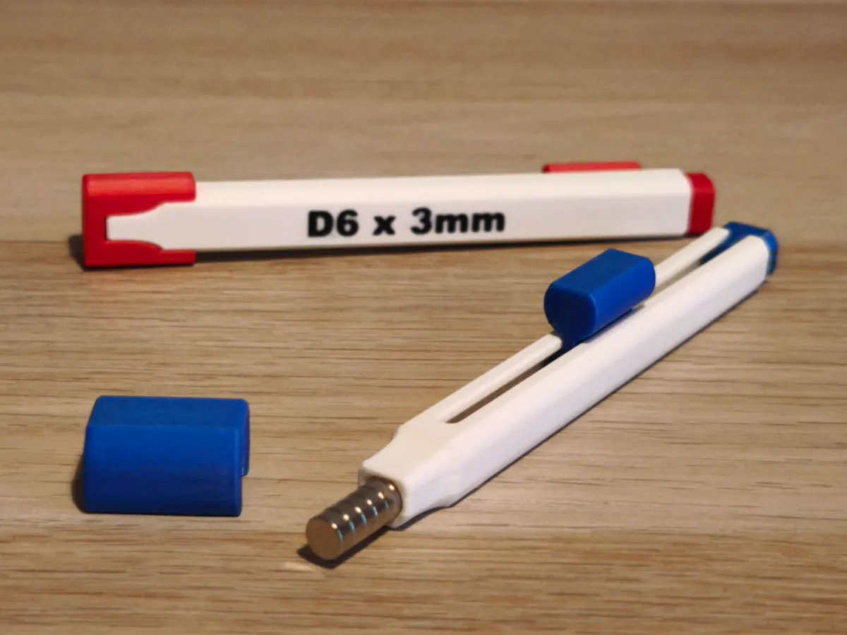 Magnet Dispenser Pens V2 45min Print Multi Sizes - Free 3D Print Model ...