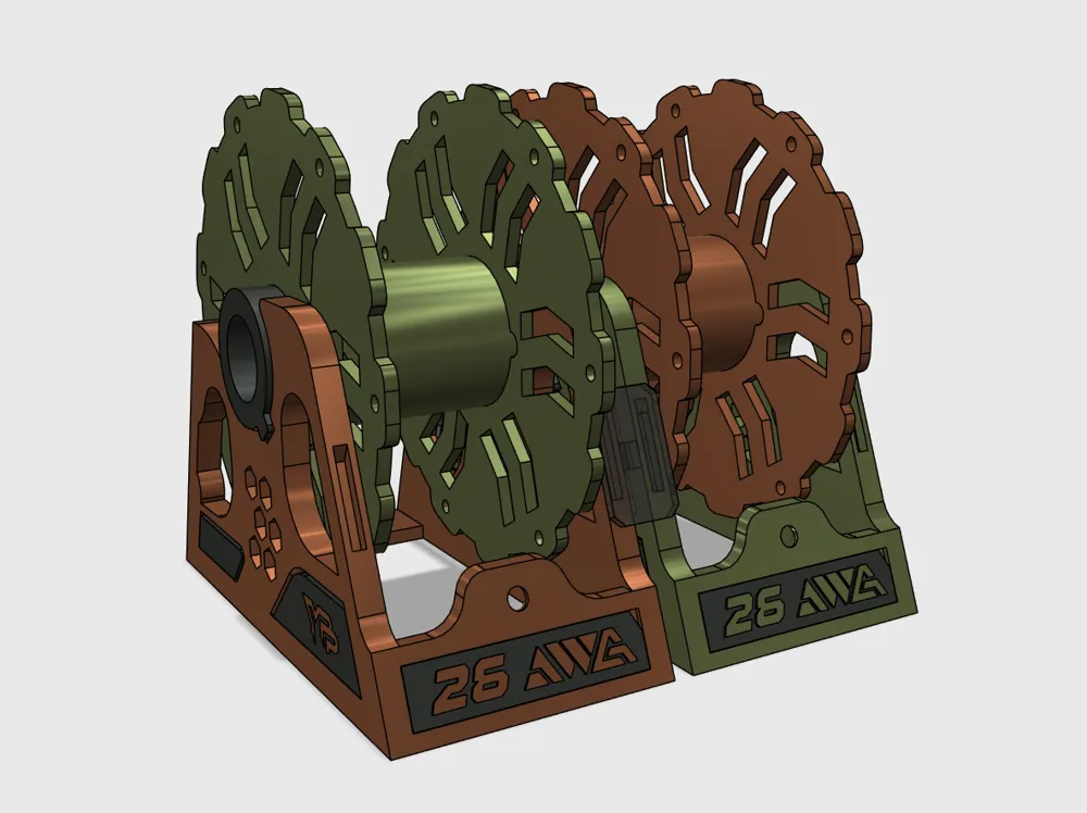 Wire Spool Holder (include IKEA SKADIS holder) by YULPAPA MakerWorld: Download Free 3D Models