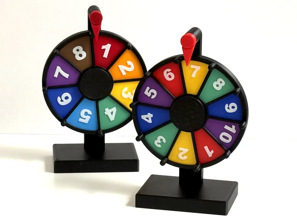 Mini Spinning Prize Wheel Customize 6, 8, 10 Slots - Free 3D Print ...