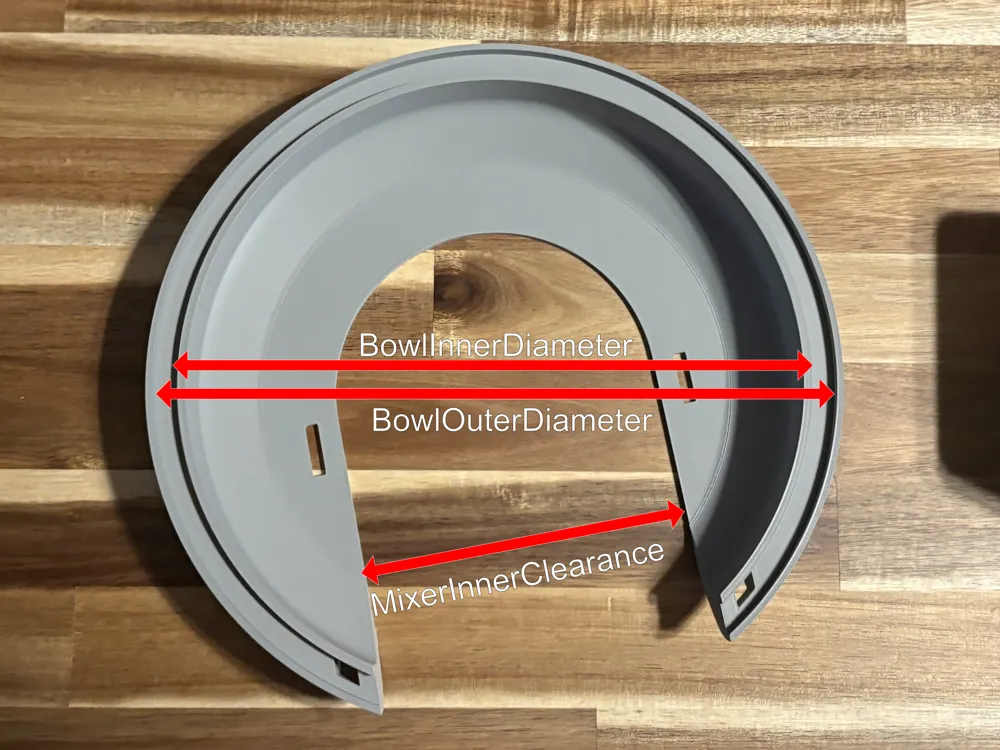 Customizable KitchenAid Pouring Shield by Unamanic MakerWorld: Download ...