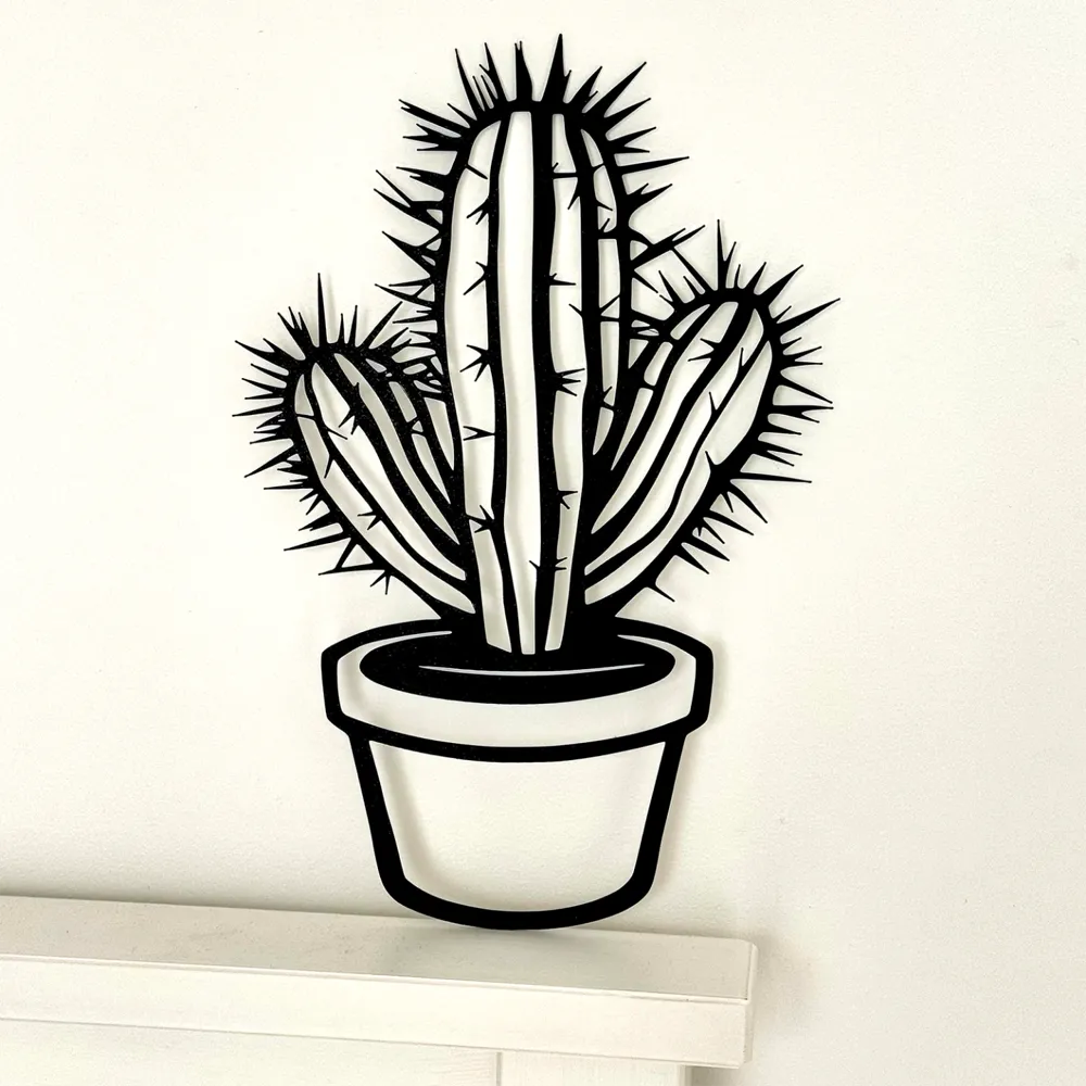 Cactus in a Pot - 2d Wallart Decoration by 29FLO - MakerWorld