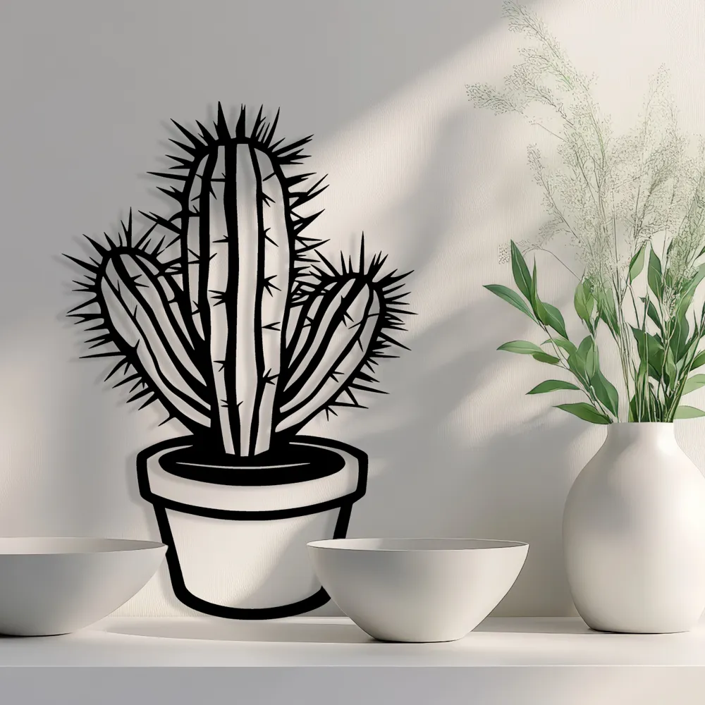 Cactus in a Pot - 2d Wallart Decoration by 29FLO - MakerWorld