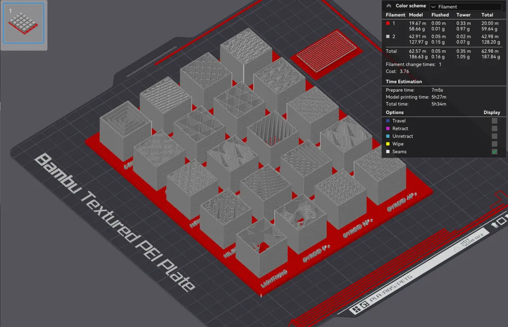 Sparse infill comparisons by percula37 - MakerWorld