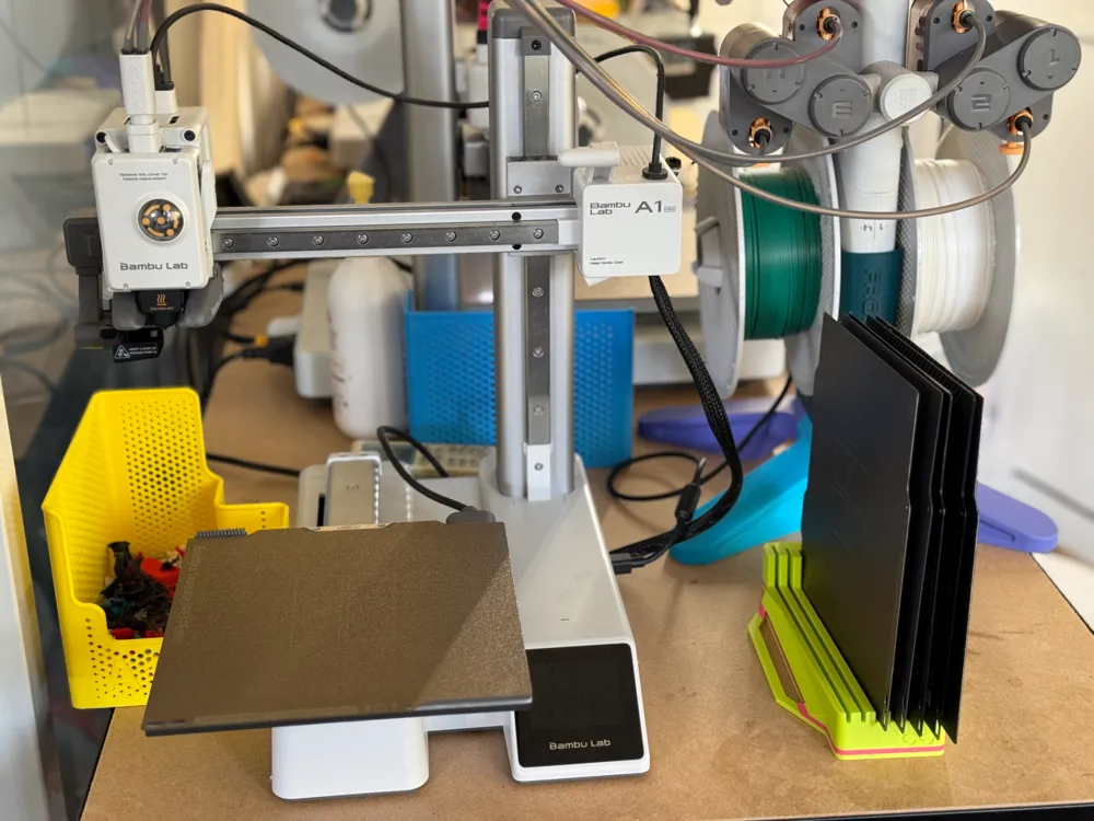 A1 Mini - 7 Build Plate Holder/Stand by Eternity Labs - MakerWorld