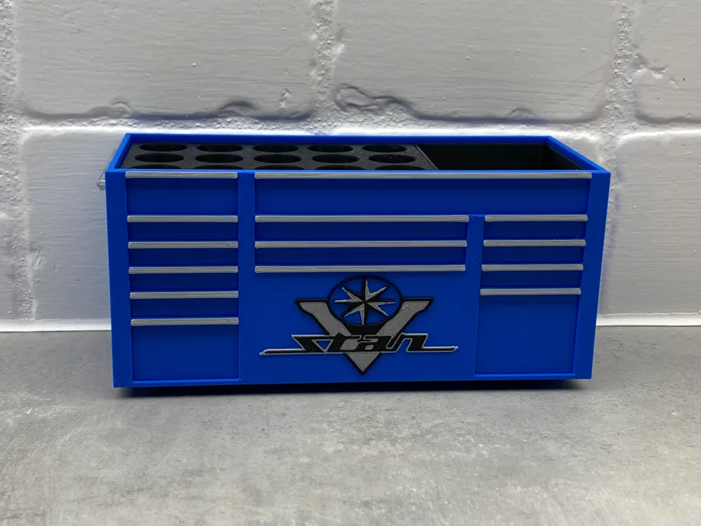 VStar Desk Workbench Toolbox Pen holder motorcycle by Mrtk1970 - MakerWorld