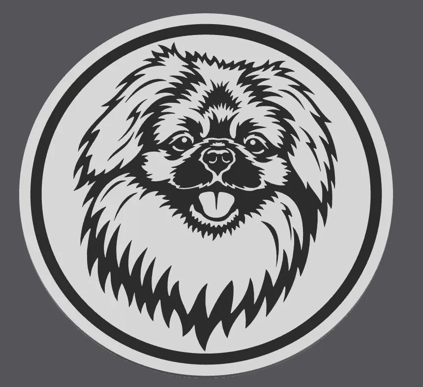 Pekingese dog coaster by Mr.Jay - MakerWorld