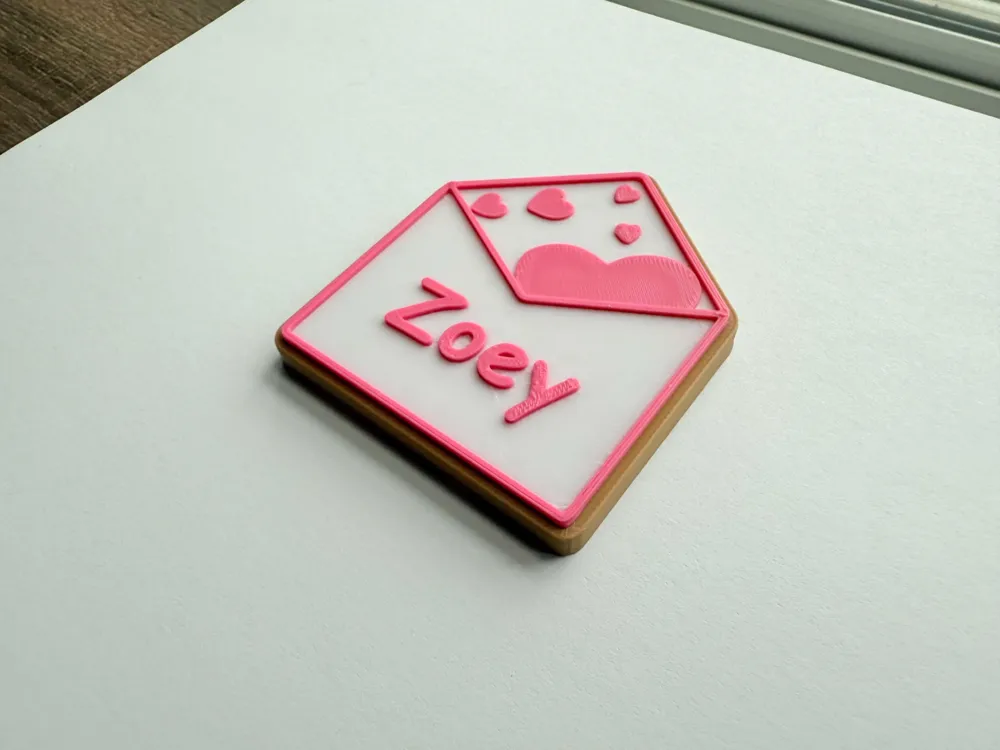 Valentine's Day Envelope Sugar Cookie Customizable by Salvadori ...