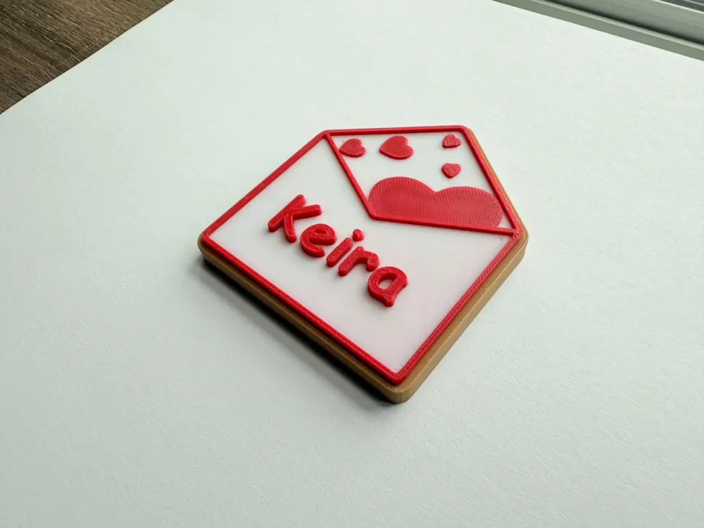 Valentine's Day Envelope Sugar Cookie Customizable by Salvadori ...