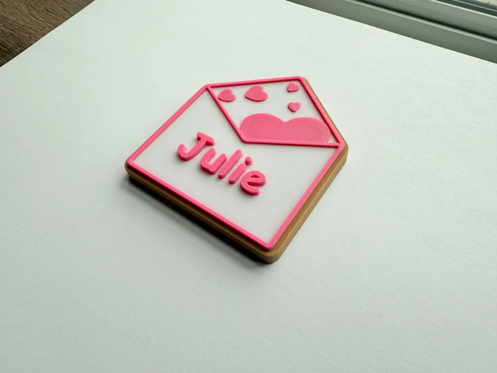 Valentine's Day Envelope Sugar Cookie Customizable by Salvadori ...