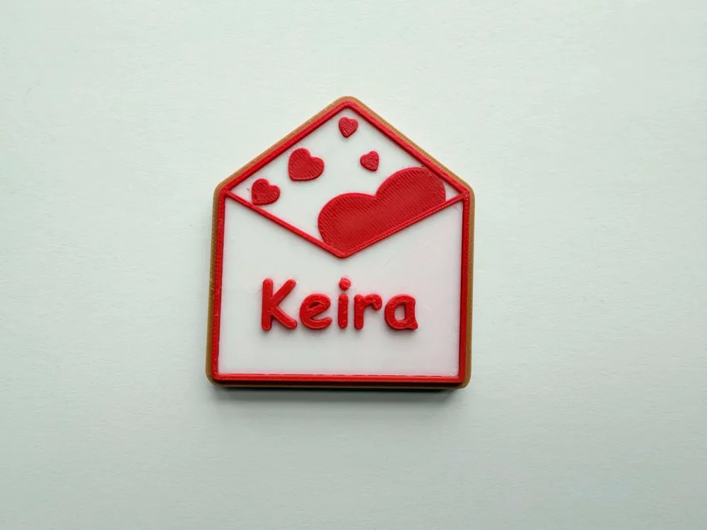 Valentine's Day Envelope Sugar Cookie Customizable by Salvadori ...
