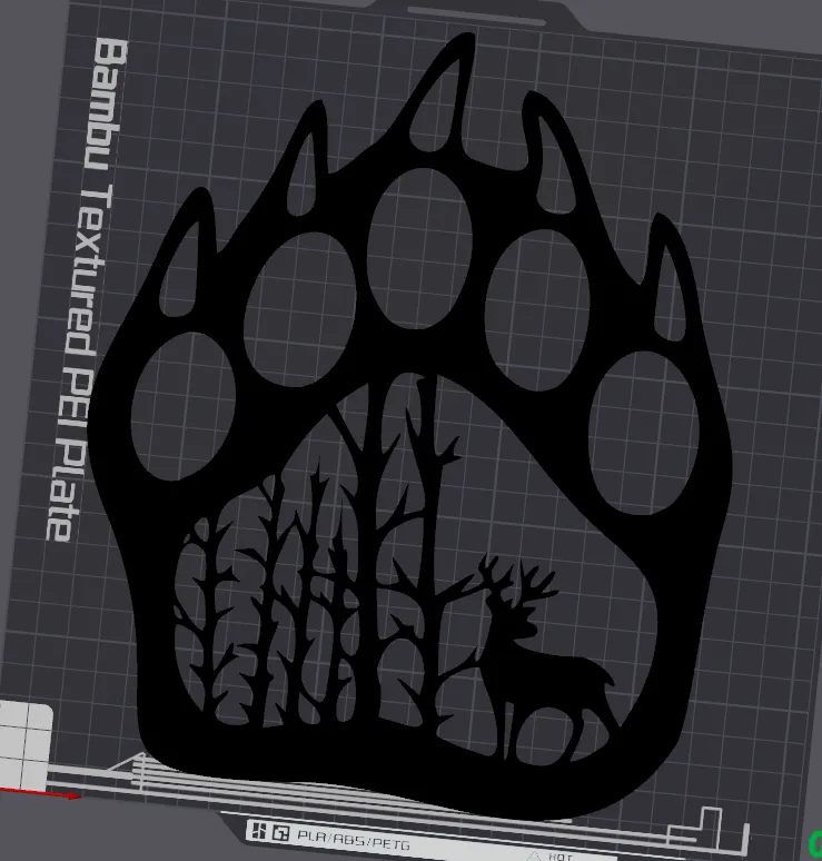 Paw dear forest by KenPrint3D - MakerWorld