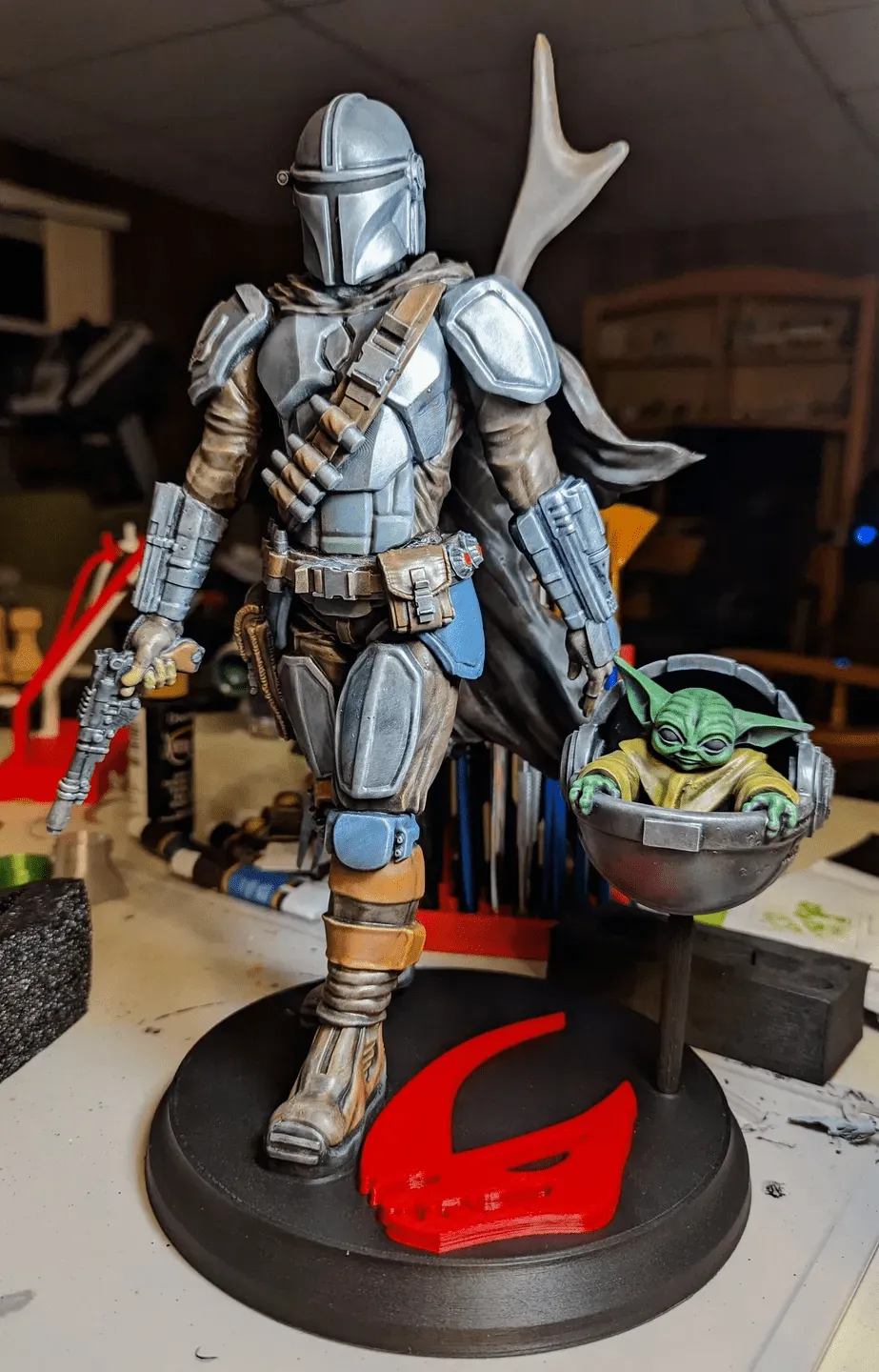 Der Mandalorianer Star Wars - 25cm – Kostenloses 3D-Druckmodell ...