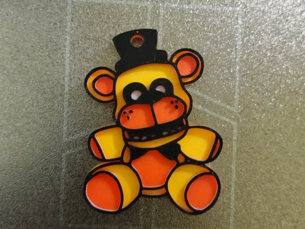 Freddy Fazbear Peluche Keychain - Free 3D Print Model - MakerWorld