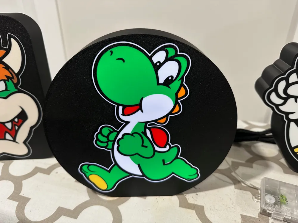 Yoshi Sign Lamp by igmiller - MakerWorld