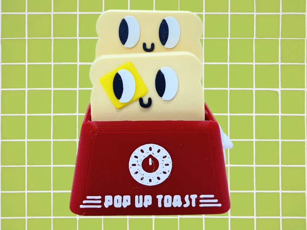 Toast Clicker Fidget Toy by helloadorable MakerWorld: Download Free 3D Models