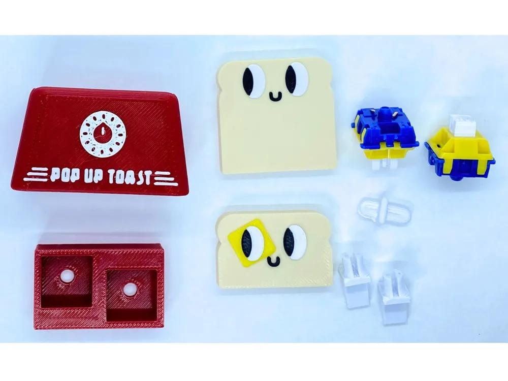 Toast Clicker Fidget Toy by helloadorable MakerWorld: Download Free 3D Models