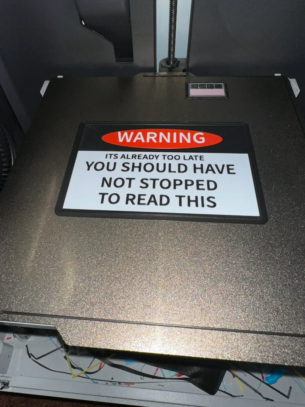 Its Too Late Door Sign by BarnesStudioStore - MakerWorld