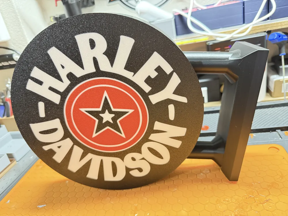 Harley Davidson double-sided pub sign by zerocool MakerWorld: Download ...