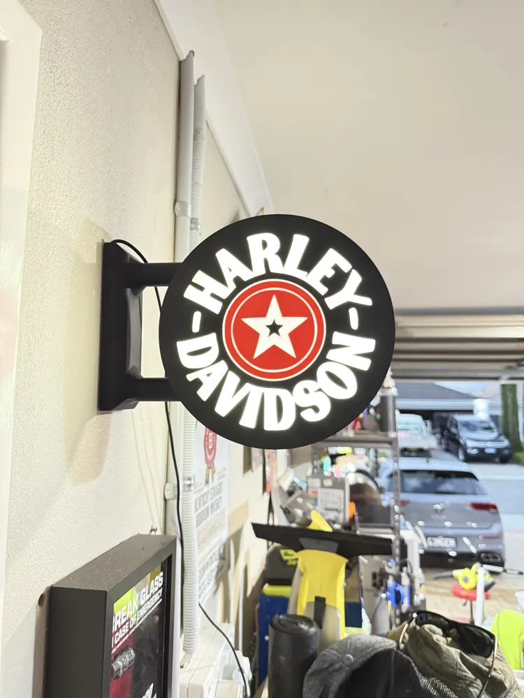 Harley Davidson double-sided pub sign by zerocool MakerWorld: Download ...