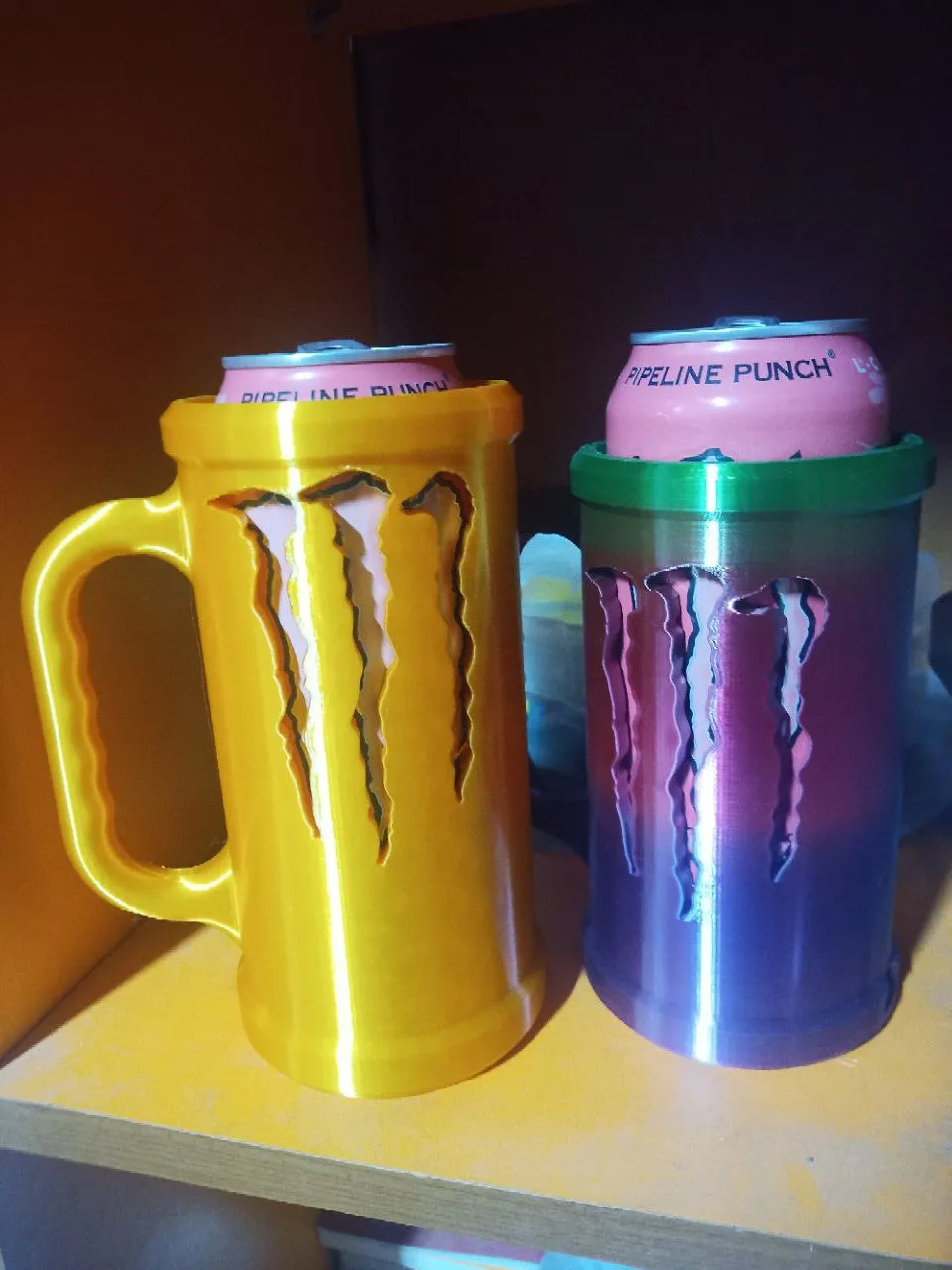 Monster Energy Can Holder 500ml v2 (NO SUPPORTS) - Free 3D Print Model ...