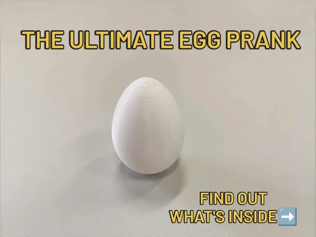 The Ultimate Egg Prank - "Gotcha" April Fools' Egg - Free 3D Print ...