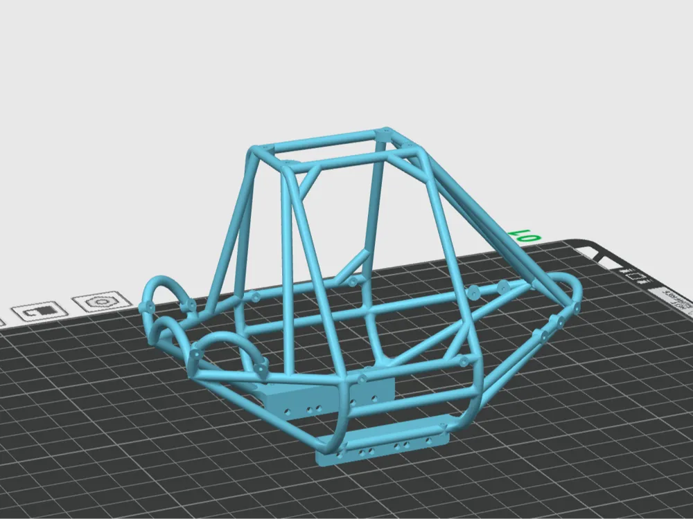 SCX24 Tilted Neck Roll Cage - Free 3D Print Model - MakerWorld
