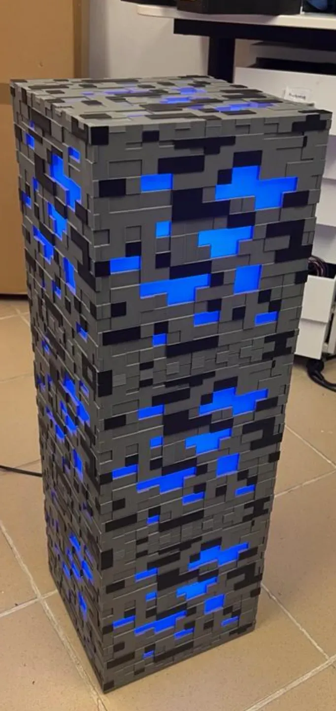 MINECRAFT LAMP STACKABLE AND EXPANDABLE by Thor3D MakerWorld: Download ...