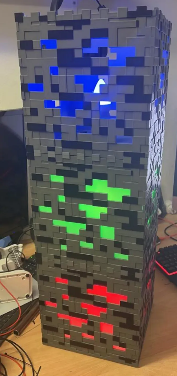 MINECRAFT LAMP STACKABLE AND EXPANDABLE by Thor3D MakerWorld: Download ...