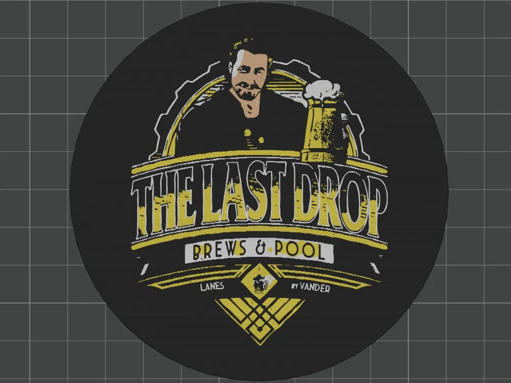 The Last Drop Coasters by UrbanLurker - MakerWorld