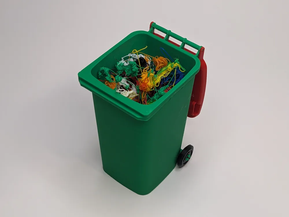 Micro desk bin - 1/10th scale 240 litre bin - Free 3D Print Model ...