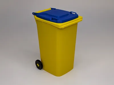 Micro desk bin - 1/10th scale 240 litre bin by Luke Tansell MakerWorld ...