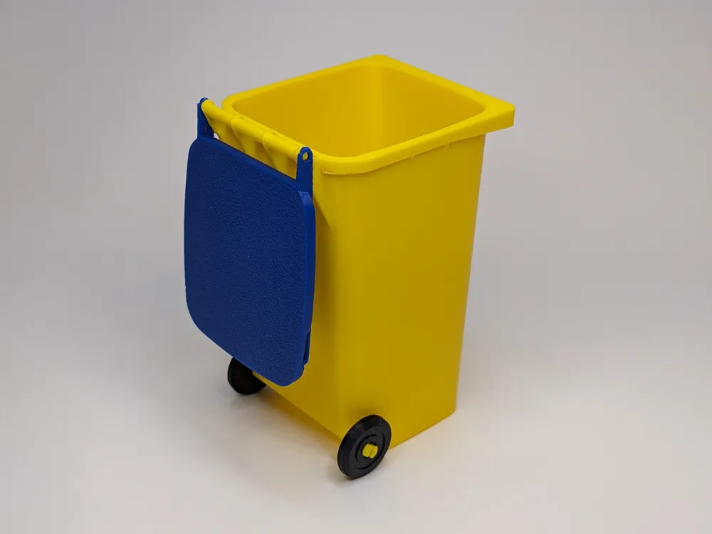 Micro desk bin - 1/10th scale 240 litre bin - Free 3D Print Model ...