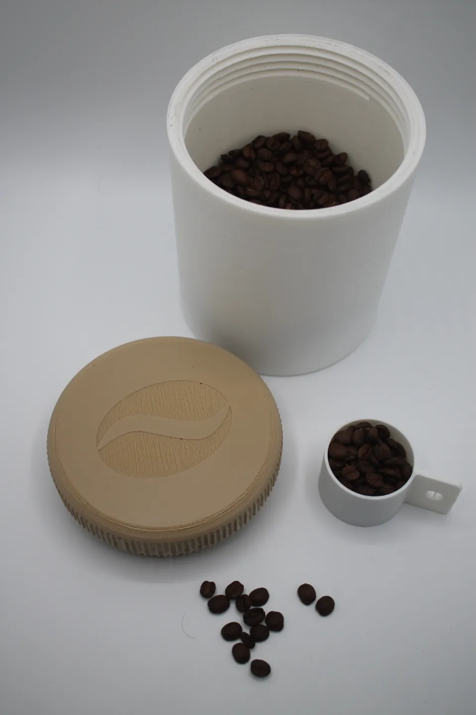 Simple & stylish Coffee Container - Free 3D Print Model - MakerWorld