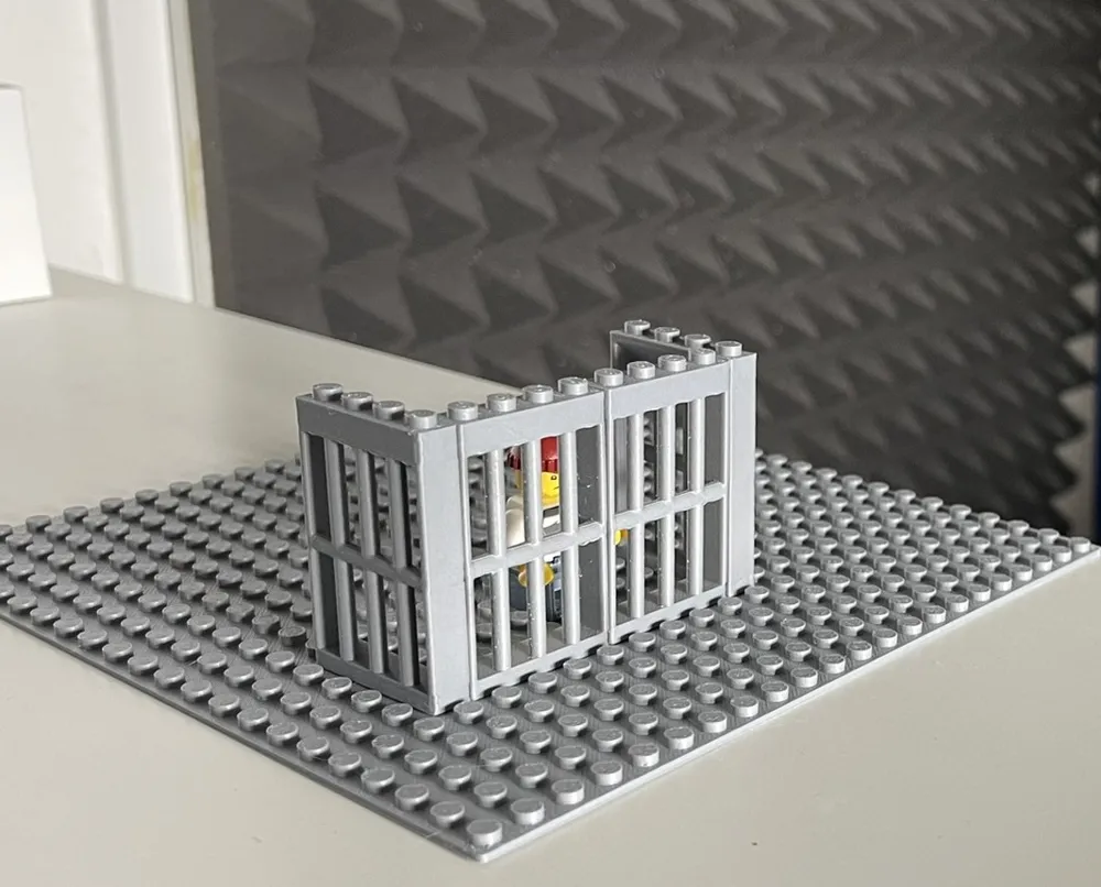 Legos Barred Wall - Free 3D Print Model - MakerWorld