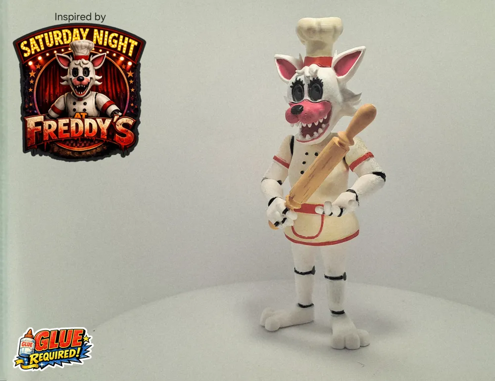 Chef Mangle Figure - Saturday Night at Freddy's - Free 3D Print Model ...