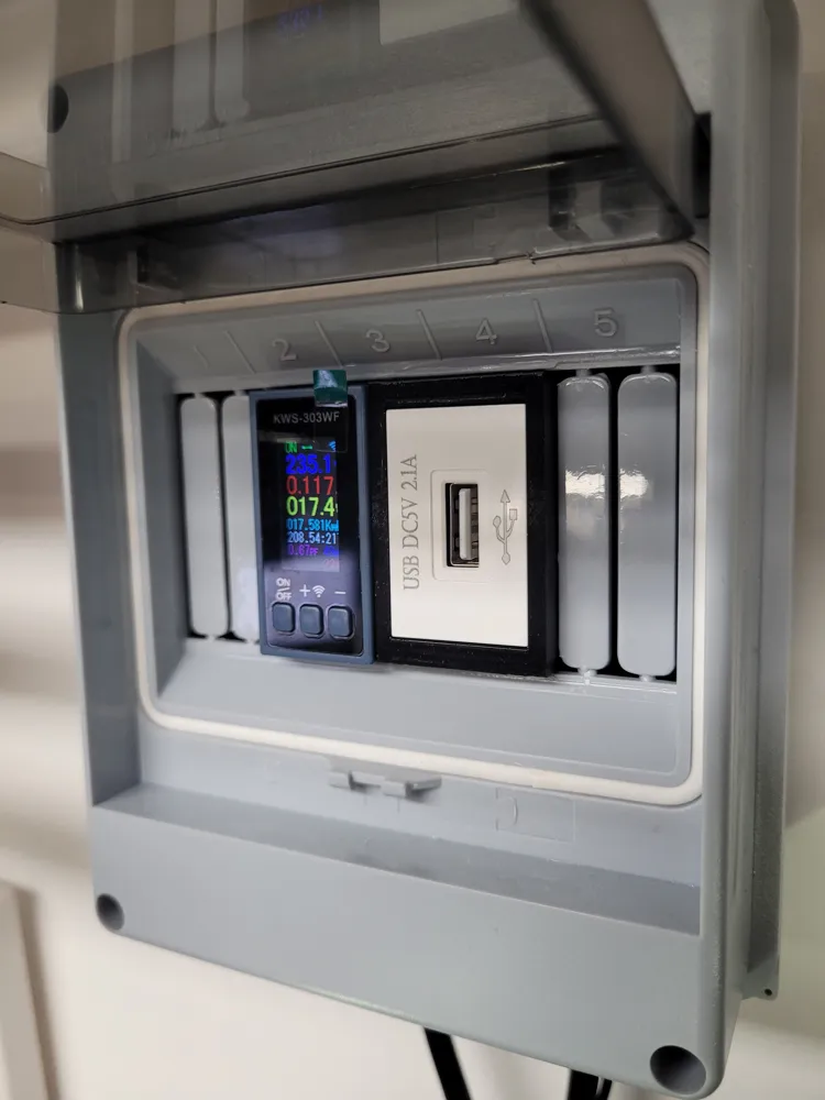 DIN Rail Mount for Flush-Mounted USB Power Module - Free 3D Print Model ...
