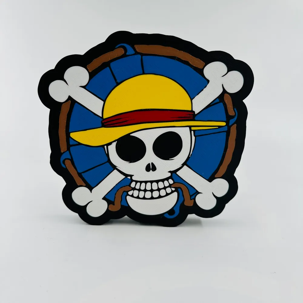 One piece luffy Logo by Smart3d by Gabriel Gomes - MakerWorld