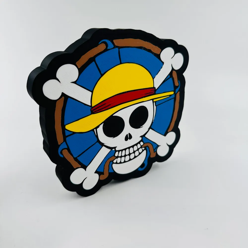 One piece luffy Logo by Smart3d by Gabriel Gomes - MakerWorld