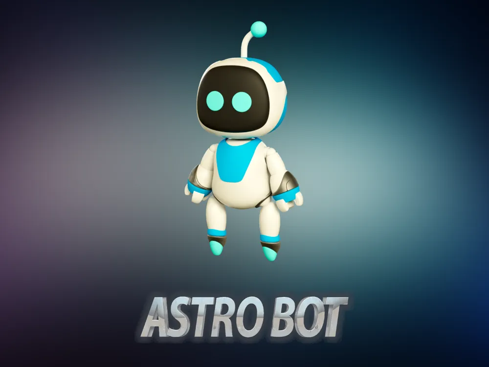 Astro Bot - articulated, magnetic face swapping/part-printed/ultimate ...