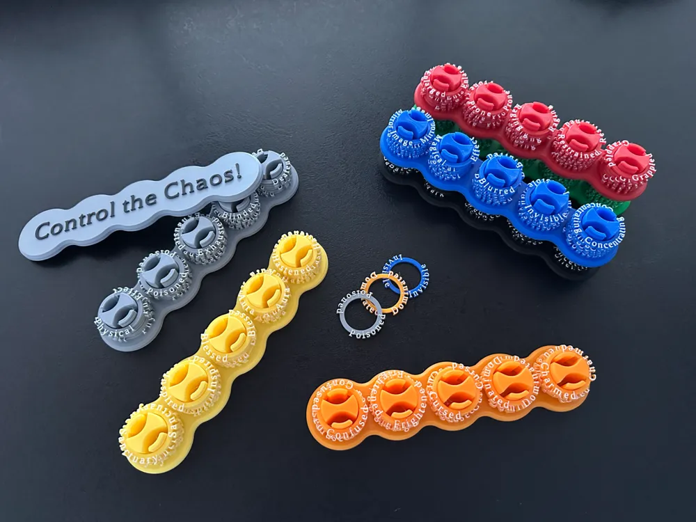 DnD Status Rings - Free 3D Print Model - MakerWorld