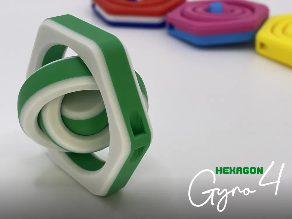Gyro3 Hexagon Hybrid Shape Fidget Toy Spinner by MalcTheOracle MakerWorld: Download Free 3D Models