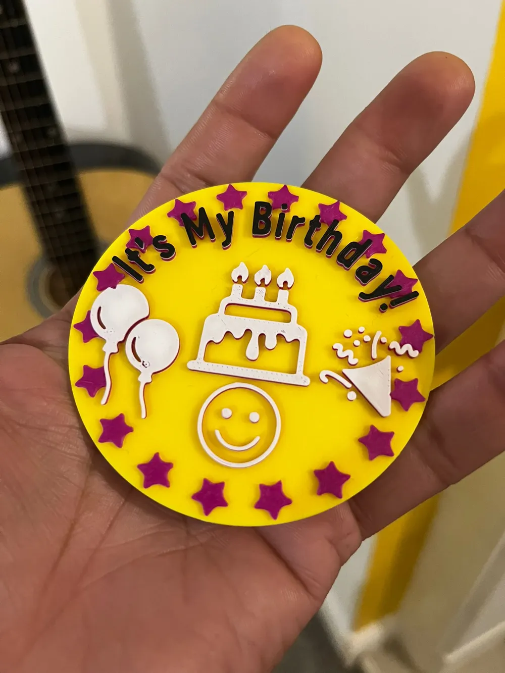Birthday Badge by 3gidio MakerWorld: Download Free 3D Models