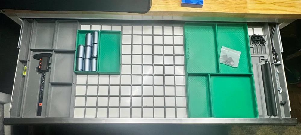 Gridfinity Base - 52" Husky Workbench Remixed by scott96fs - MakerWorld