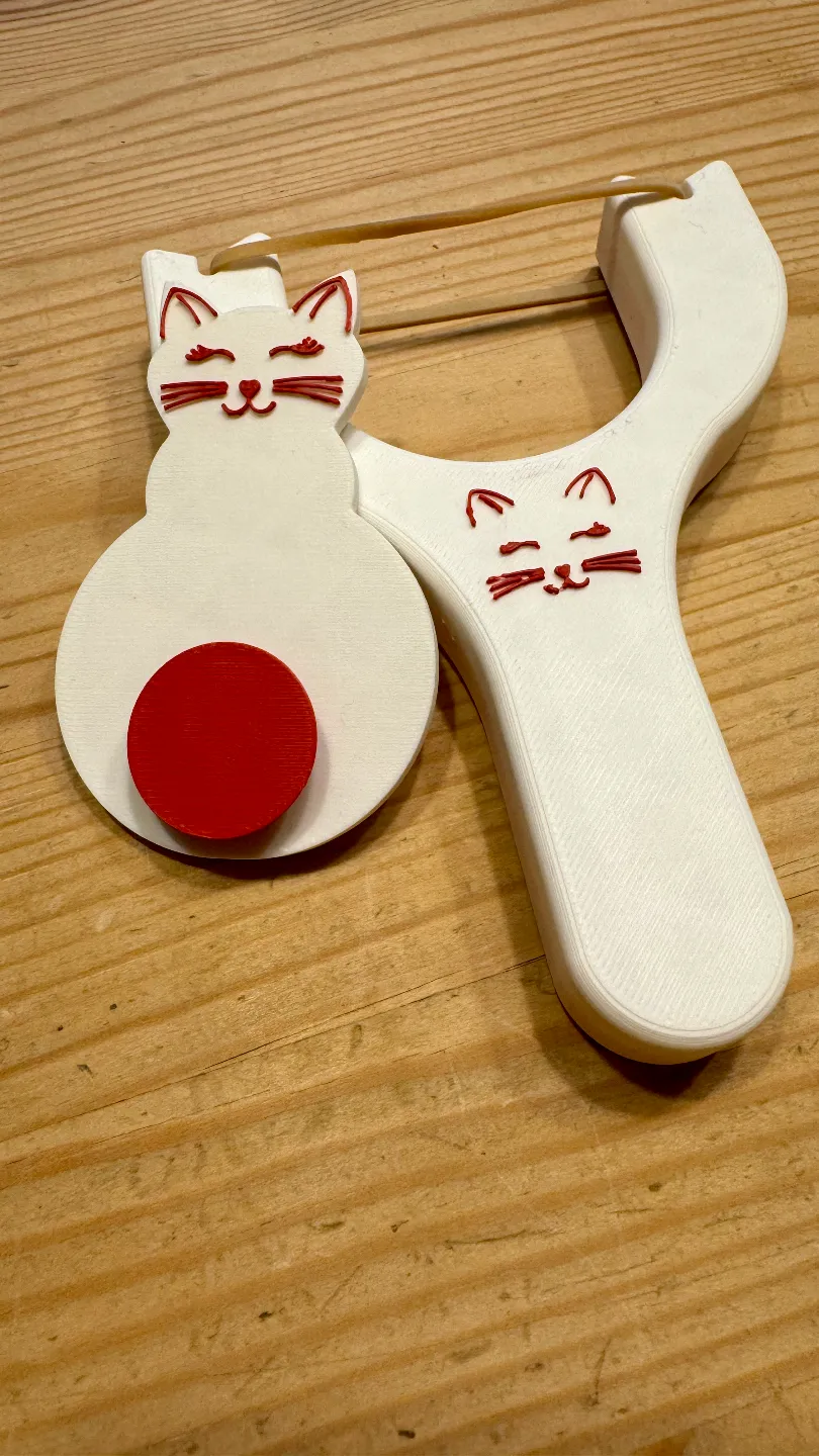 Cat Slingshot by Habitaritus - MakerWorld